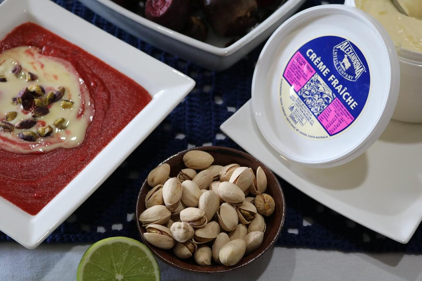 Alexandrina Beetroot Soup – served with Alexandrina Crème Fraîche ...