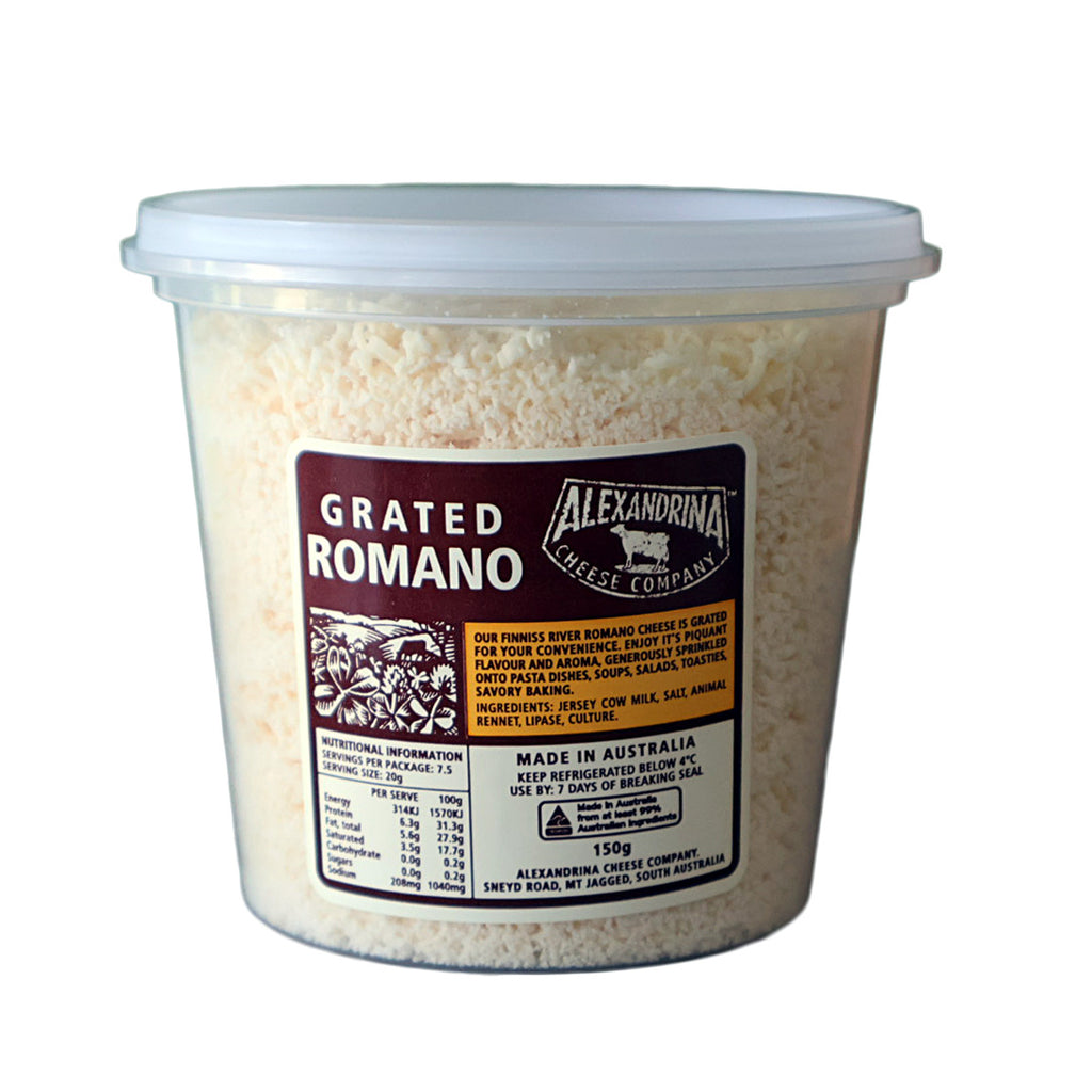 Grated Romano – Alexandrina Cheese Company