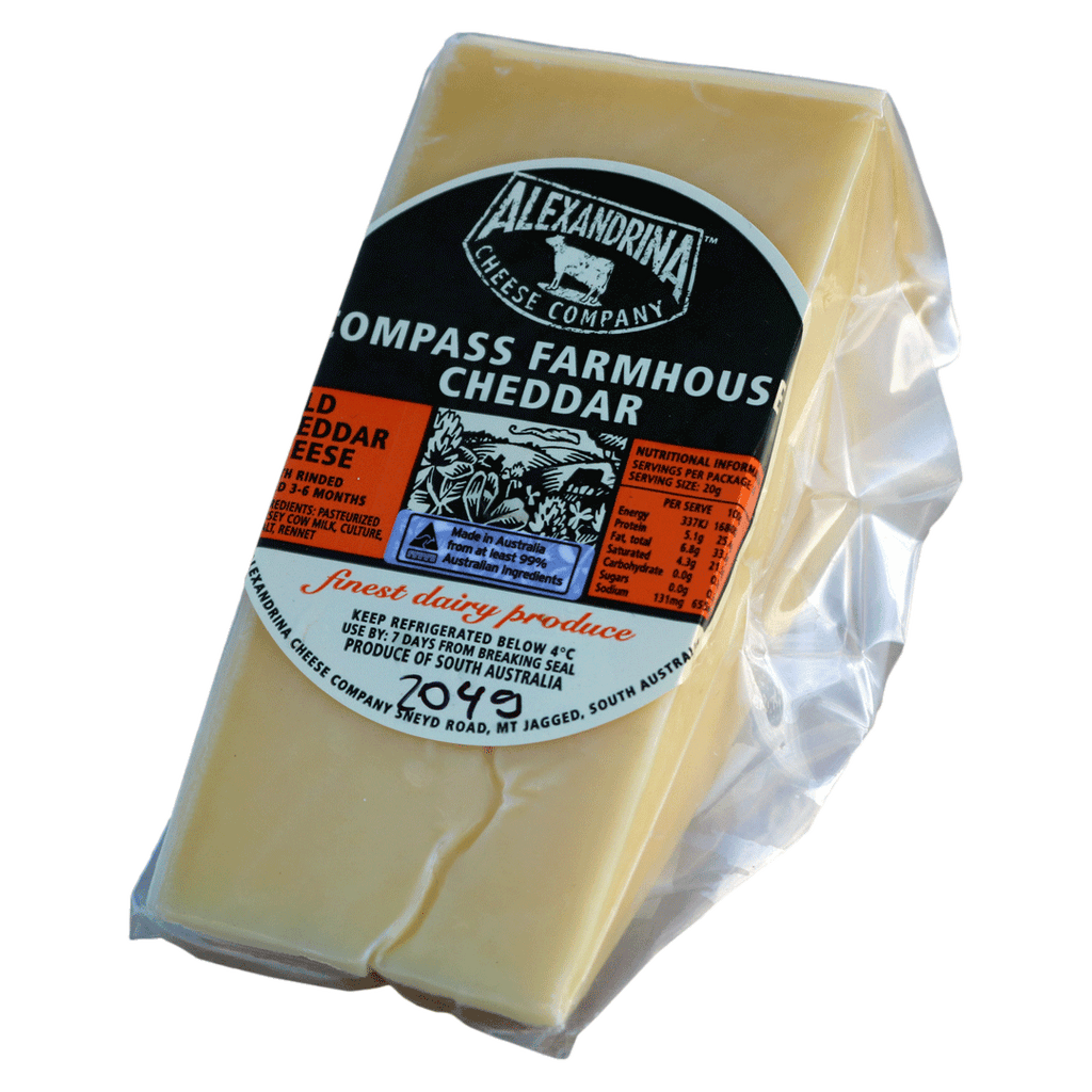 Compass Farmhouse Cheddar – Alexandrina Cheese Company